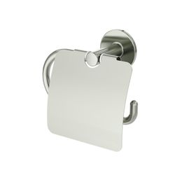 Lenz Toilettenpapierhalter mit Deckel 'Noa' Zink nickelfarben