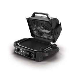 Ninja Elektro-Outdoor-Grill und Smoker 'Woodfire' schwarz 2400 W 46 x 34 x 46 cm
