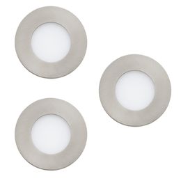 Eglo LED-Einbauleuchte 'Fueva-Z' silberfarben &Oslash; 86 cm
