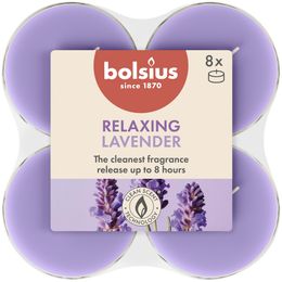 bolsius Teelicht 'True Scents Maxi' lila Lavendelduft &Oslash; 11,5 x 4,6 cm