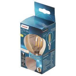 toom LED-Leuchtmittel Tropfen klar E14 3,4 W 470 lm warmwei&szlig;