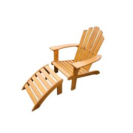 Promadino Gartensessel-Set braun 2-teilig