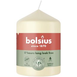 bolsius Stumpenkerze 'Essential' perlbeige duftneutral &Oslash; 5,8 x 8 cm