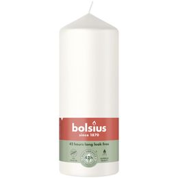 bolsius Stumpenkerze 'Essential' wei&szlig; duftneutral &Oslash; 5,8 x 15 cm
