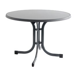 siena GARDEN Gartentisch 'Paco' klappbar Stahl &Oslash; 100 x 71 cm