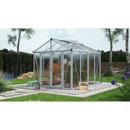 Vitavia Gew&auml;chshaus 'Zeus Comfort 8100' 266,2 x 324,2 cm mit 10 mm Hohlkammerplatten aluminiumfarben