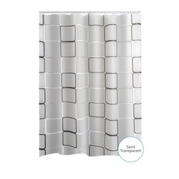 Ridder Duschvorhang 'Modern Retro' grau 240 x 180 cm