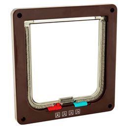 Karlie Katzent&uuml;r "Porta" 4-Wege-Verschluss braun/transparent 19,2 x 20 cm