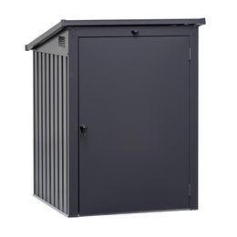 M&uuml;lltonnenbox Stahl anthrazit 104 x 134 x 101 cm