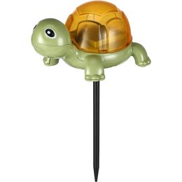 toom Solar Dekolicht 'Schildkr&ouml;te' salbeigr&uuml;n/orange 15 cm