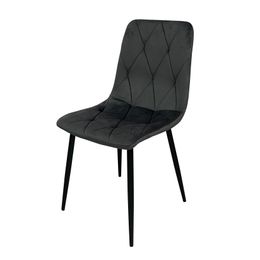 HTI-Living Stuhl Mesa Eco Velvet Grau
