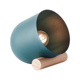 Brilliant Lampe, Koji Tischleuchte t&uuml;rkis, Metall/Holz, 1x A60, E27, 25W,Normallampen (nicht enthalten)