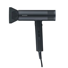 Severin HT 0170 S-Style "Speed Pro" Haartrockner (3 Temperatur- und Leistungsstufen, Cool-Shot-Funktion, Ionic-Technologie, Diffusor, Konzentrator, 2.000 Watt, Schwarz)