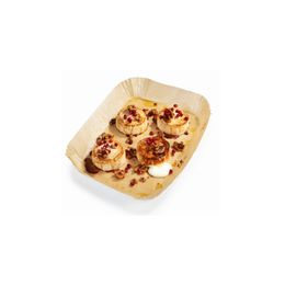 gourmetmaxx Backpapier-Schalen f&uuml;r Hei&szlig;luft-Fritteuse 100er-Set 22x14x4,5cm braun