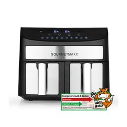 gourmetmaxx Hei&szlig;luft-Fritteuse Zweikammer 7l