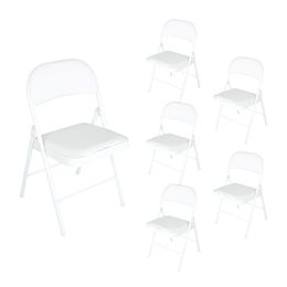 HTI-Living Klappst&uuml;hle 6er Set Wedigo Wei&szlig;
