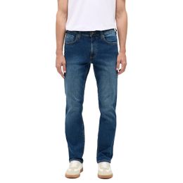 Mustang Herren Straight-Jeans "Style Washington Straight"schwarz, Gr. 31, Denim/Jeans, Obermaterial: 99% Baumwolle, 1% Elasthan, Jeans, mit