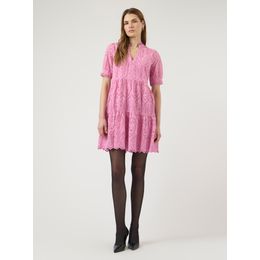 Y.A.S Damen Blusenkleid "YASHOLI SS DRESS S. NOOS"moonlite mauve, Gr. S, unifarben, Web, Obermaterial: 100% Baumwolle, Kleider, Sommerkleid