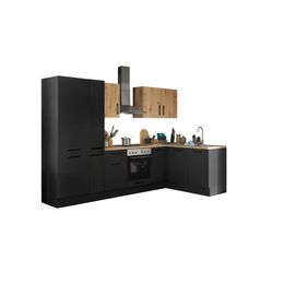 K&uuml;chenblock mit E-Ger&auml;ten CORNWALL (Ecke-K&uuml;hlschrank-Apotheker) III