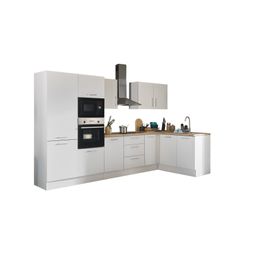 K&uuml;chenblock mit E-Ger&auml;ten CORNWALL (Ecke-Backofen-K&uuml;hlschrank-Mikrowelle) I
