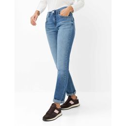 Brax Damen Five-Pocket-Hose Style MARY USED LIGHT BLUE, denim hellblau, Gr. 50L