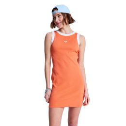 Roxy Damen Strickkleid "Iconic Days"rot orange, Gr. L, Obermaterial: 95% Baumwolle, 5% Elasthan., Kleider