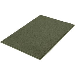 Kleine Wolke Badematte &raquo;Kansas&laquo; H&ouml;he 15 mm rutschhemmend beschichtet fu&szlig;bodenheizungsgeeignet Badteppich, Uni Farben, reine Baumwolle, waschbar gr&uuml;n Baumwolle 