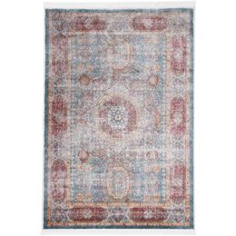 CarpetFine Teppich &raquo;Mora&laquo; rechteckig 7 mm H&ouml;he blau Polypropylen B : 160cm 1 Stk., 7mm, L: 230cm