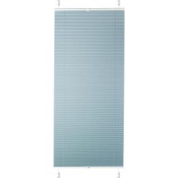 K-home Plissee &raquo;Siena&laquo; verdunkelnd energiesparend ohne Bohren blau Obermaterial: 100% Polyester 130cm, zweiseitig verschiebbar, 40cm