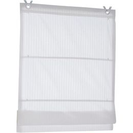 Kutti Raffrollo &raquo;Verlock&laquo; mit Hakenaufh&auml;ngung ohne Bohren blickdicht, Baumwolle, Hakenaufh&auml;ngung wei&szlig; Obermaterial: 100% Baumwolle 140cm, einseitig 