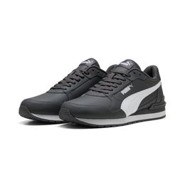 Puma Damen Sneaker "ST RUNNER V4 L", Gr. 44moody gray, Puma wei&szlig;, Leder, Schuhe, mit weichem Lederobermaterial, mit SOFTFOAM+ Einlegesohle