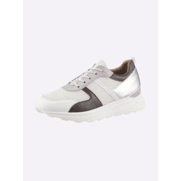 Heine Damen Sneaker, Wei&szlig;, Gr. 40, Sneakers & Schn&uuml;rer, Material: Rindsleder