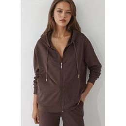 Weicher Touch Vollzip Hoodie Sweatshirt