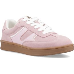 Hush Puppies Maura Wildleder Damen Pink Sneakers