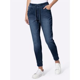 Heine Damen 7/8 Hose, Blau, Gr. 36, 7/8-Hose, Material: Baumwolle