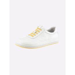 Andrea Conti Damen Sneaker, Wei&szlig;, Gr. 36, Sneakers & Schn&uuml;rer, Material: Rindsleder