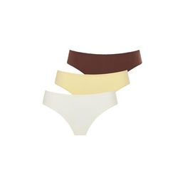 LSCN BY LASCANA Brasilslip beige Gr. 40/42 f&uuml;r Damen. K&ouml;rpernah. Nachhaltig.