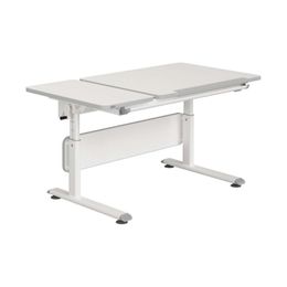 Paidi Jugendschreibtisch, Wei&szlig;, Metall, Kunststoff, Holzwerkstoff, 70x53-79x130 cm, Blauer Engel, Goldenes M, h&ouml;henverstellbar, Arbeitszimmer, Schreibtische, Jugendschreibtisch & Kinderschreibtisch
