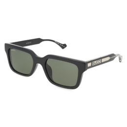 Gucci GG1732SK | Herren-Sonnenbrille | Fassung: Vollrand, Eckig, Kunststoff, Schwarz | Glasfarbe: Grau