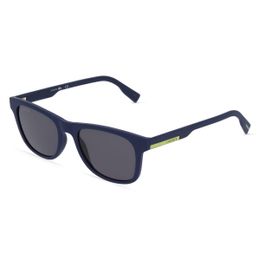 Lacoste L969S | Herren-Sonnenbrille | Fassung: Vollrand, Quadratisch, Kunststoff, Blau Dunkel | Glasfarbe: Grau