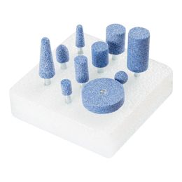Pferd TOOLS TOUGH Schleifstift-Set 10-tlg. Schaft-&Oslash; 6 mm CO46 f&uuml;r schwer zerspanbare Werkstoffe (33920135)