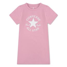 Converse M&auml;dchen Shirtkleid "CNVG S/S DISSECTTED CTP DRESS", rosa, Gr. 4, Obermaterial: 60% Baumwolle, 40% Polyester, Kleider, mit sportlichem