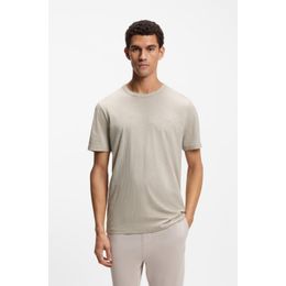 BOSS Orange Herren T-Shirt "Tegood Regular Fit"open grau070, Gr. L, Single Jersey, Obermaterial: 100% Baumwolle, Shirts, 100% Baumwolle Logo on Chest