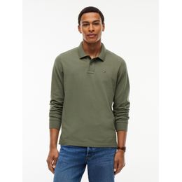 Tommy Jeans Herren Langarm-Poloshirt "REGULAR POLO"rocky mountain, Gr. XL, unifarben, Jersey, Obermaterial: 100% Baumwolle, Shirts, Regular fit mit