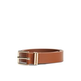 Tommy Hilfiger Damen Lederg&uuml;rtel "TH SQUARE"winter cognac, Gr. 90, Rindsleder, G&uuml;rtel