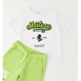IDO M&auml;dchen Shorts "BABY BOY SUMMER SET"optical wei&szlig;, Gr. 98, 100% Baumwolle, Hosen
