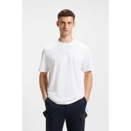 BOSS Green Herren T-Shirt "Tee 10 Relaxed Fit"wei&szlig;100, Gr. 4XL, unifarben, Single Jersey, Obermaterial: 100% Baumwolle, Shirts, Rundhalsausschnitt,