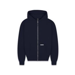 DROPSIZE Herren Kapuzenpullover "Dropsize Herren Super Heavy Blank Zip-Hoodie"schwarziris, Gr. L, unifarben, 70% Baumwolle, 30% Polyester, Pullover