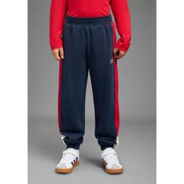 Scout Jungen Sweathose "Jogginghose mit Knie-Patchen - NEU von Scout"marine, Gr. 128, unifarben, Sweatware, Obermaterial: 100% Baumwolle, Hosen,