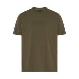 BOSS Green Herren T-Shirt "TS Logo"open gr&uuml;n398, Gr. M, Single Jersey, Obermaterial: 100% Baumwolle, Shirts, reine Baumwolle, Regular Fit,